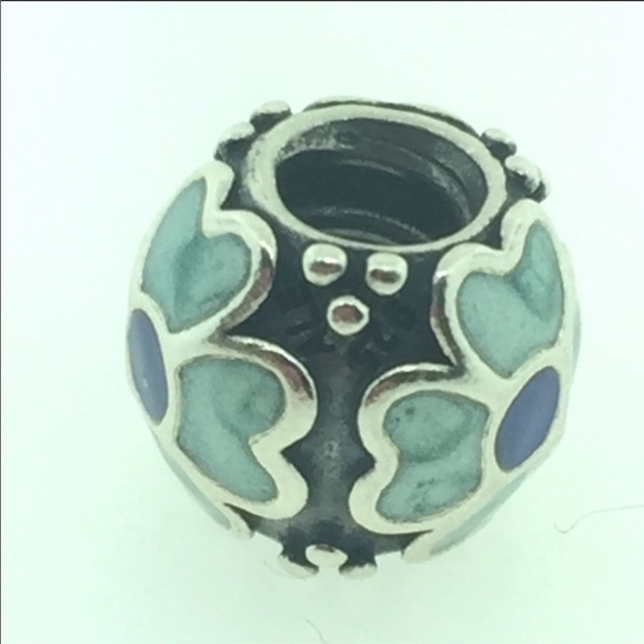 Pandora | Jewelry | Pandora Blue Enamel Daisy Charm | Poshmark